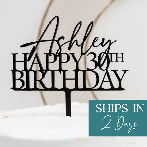 Number Cake Topper - Etsy