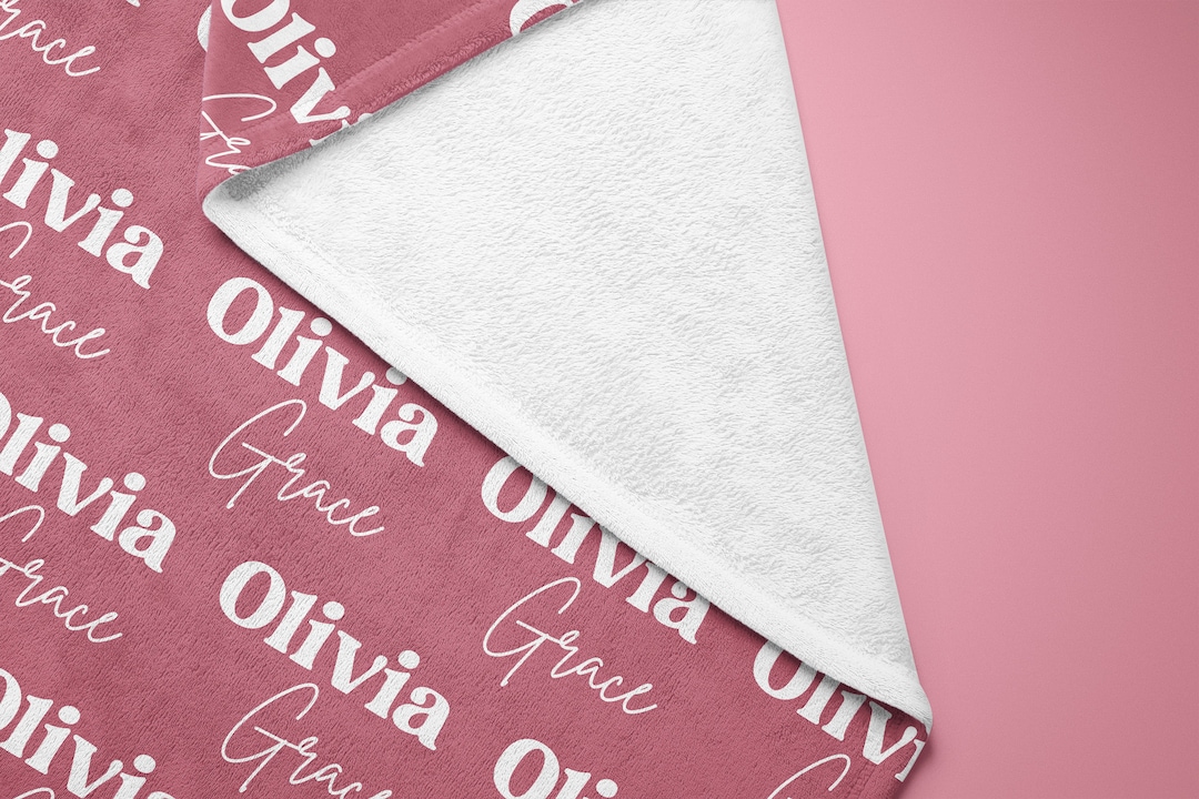 Personalized Blanket for Kids, Baby Name Blanket, Custom Name Nursery ...