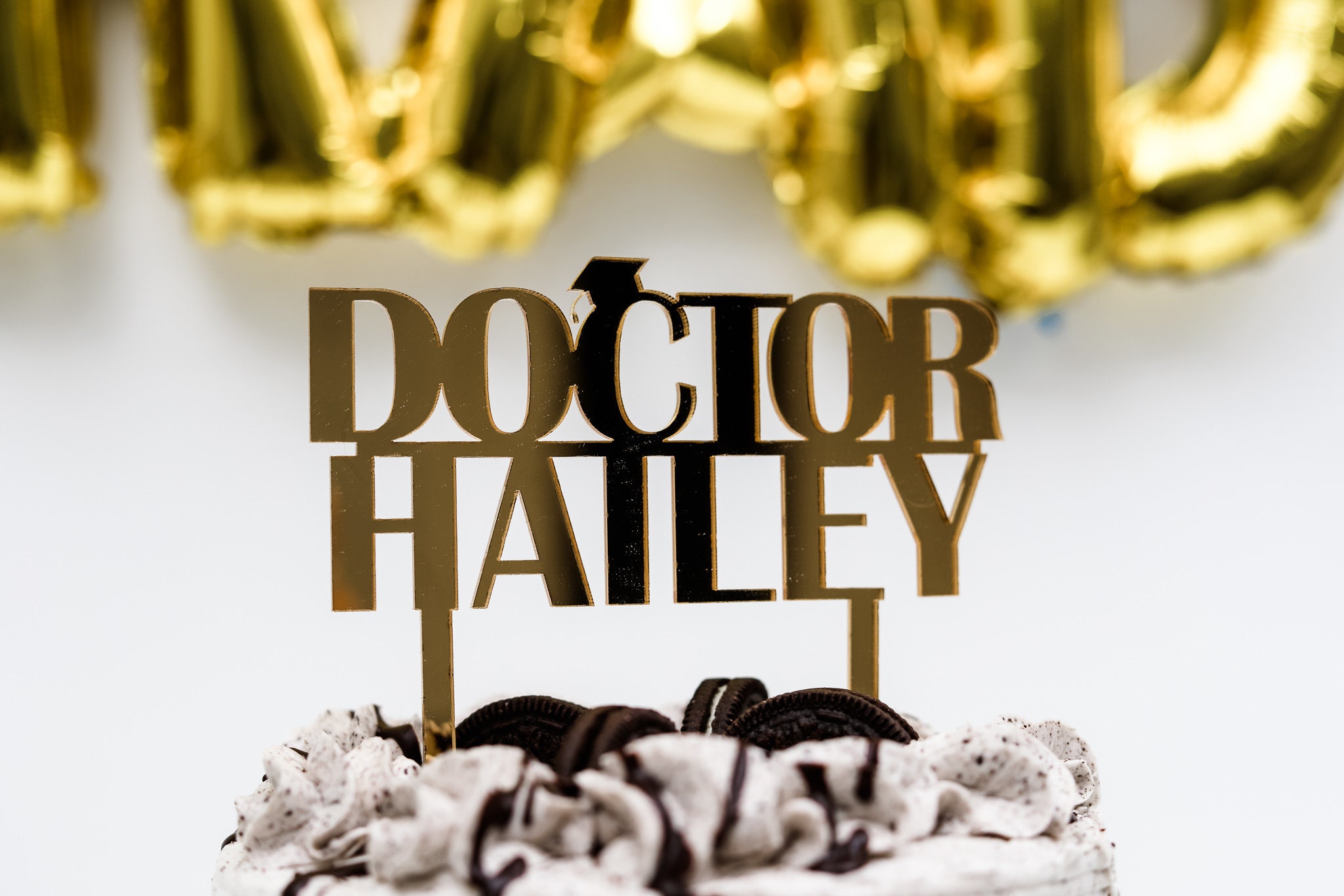 Custom Doctorate Graduation Cake Topper, Name Cake Topper, 2022 Grad ...