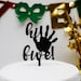 Fifth Birthday Cake Topper Hi Five Cake Topper Kids Birthday - Etsy