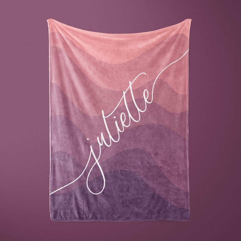 Purple Cute Blanket - Etsy