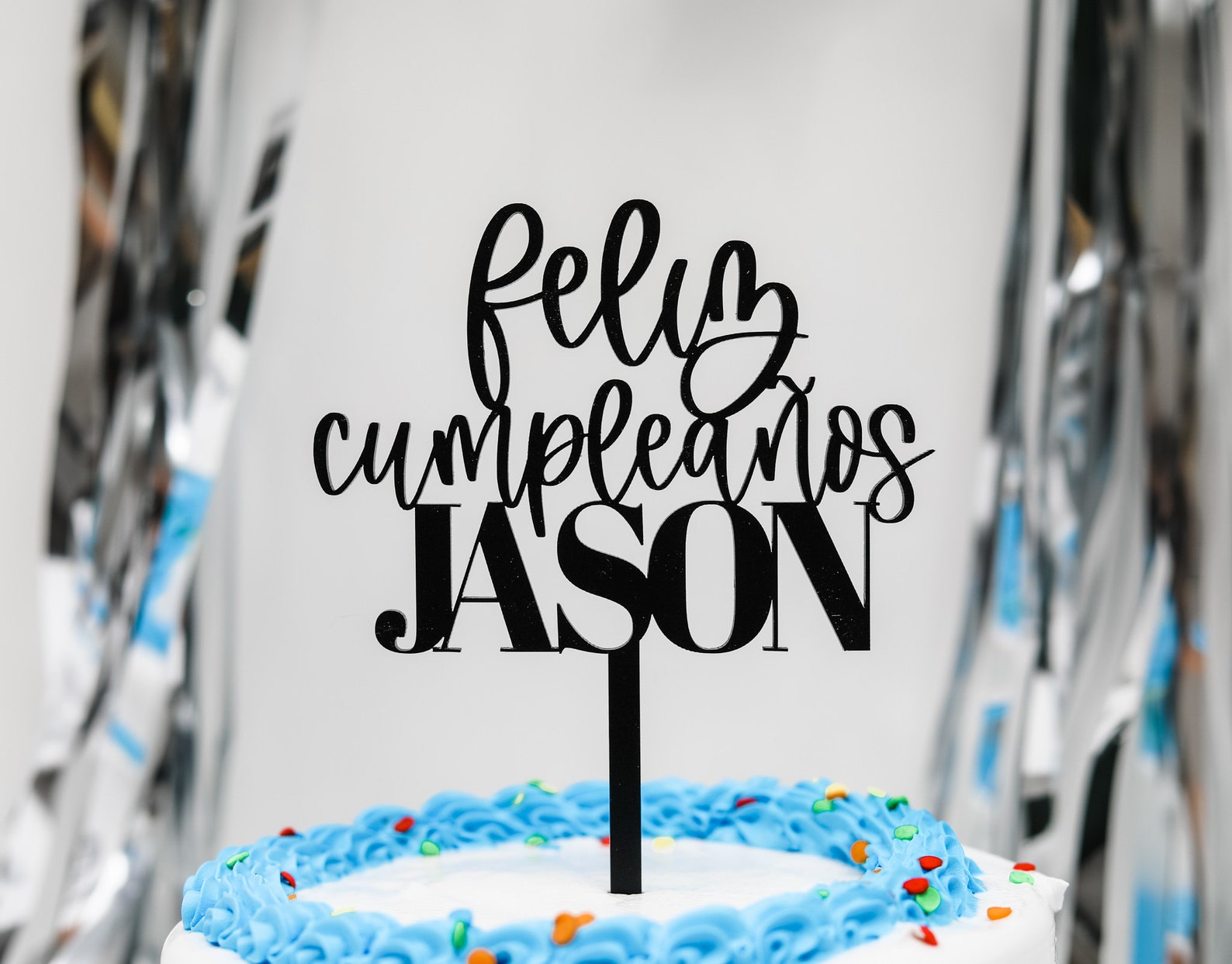 Feliz Cumpleanos Cake Topper Custom Birthday Cake Topper - Etsy
