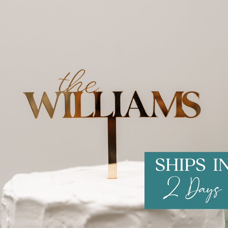 Modern Cake Topper - Etsy