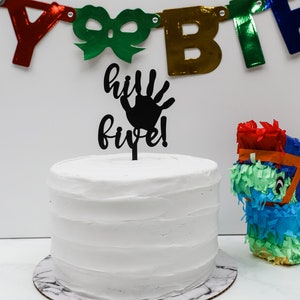 Fifth Birthday Cake Topper, Hi Five Cake Topper, Kids Birthday Topper ...