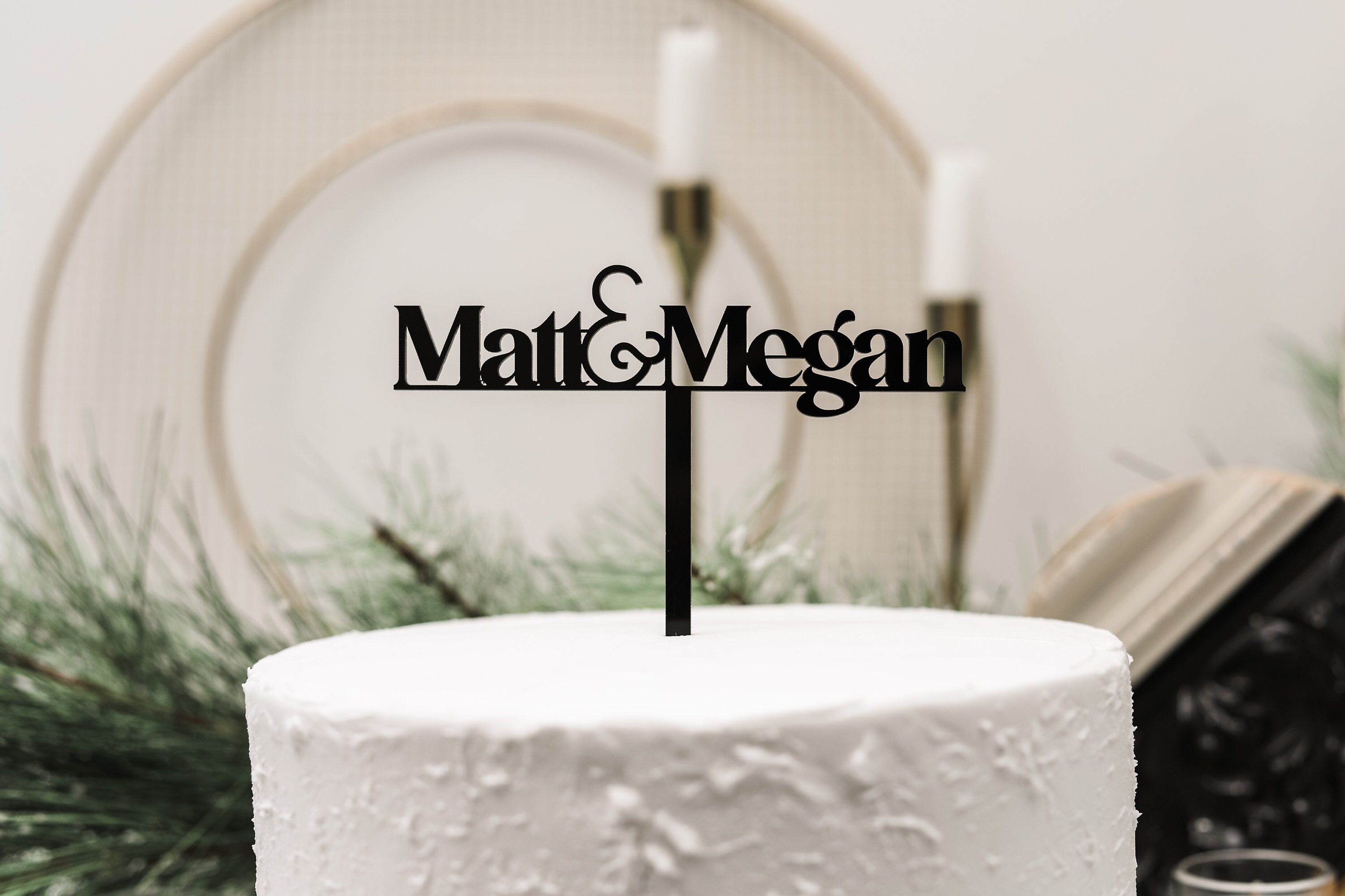 Couple Names Wedding Cake Topper Acrylic Cake Topper Wedding | Etsy