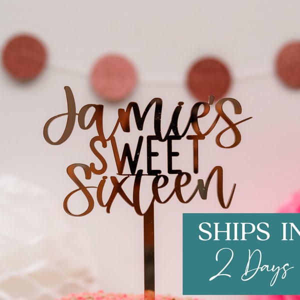 16 Cake Topper - Etsy