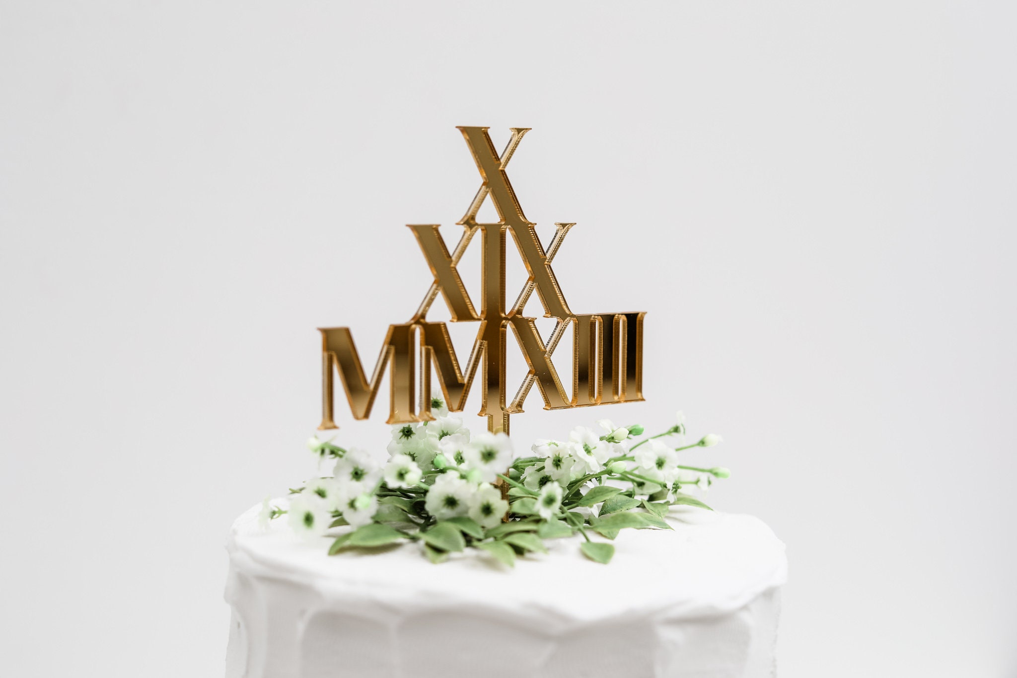 Roman Numeral Cake Topper Personalized Cake Topper Custom - Etsy