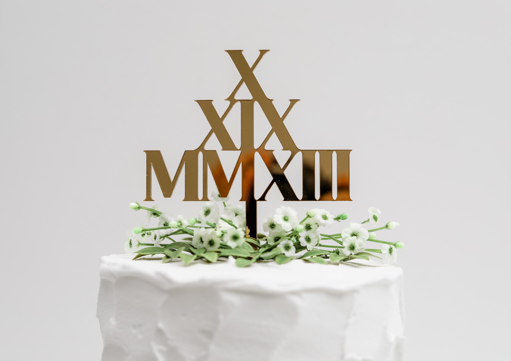 Roman Numeral Cake Topper Personalized Cake Topper Custom - Etsy