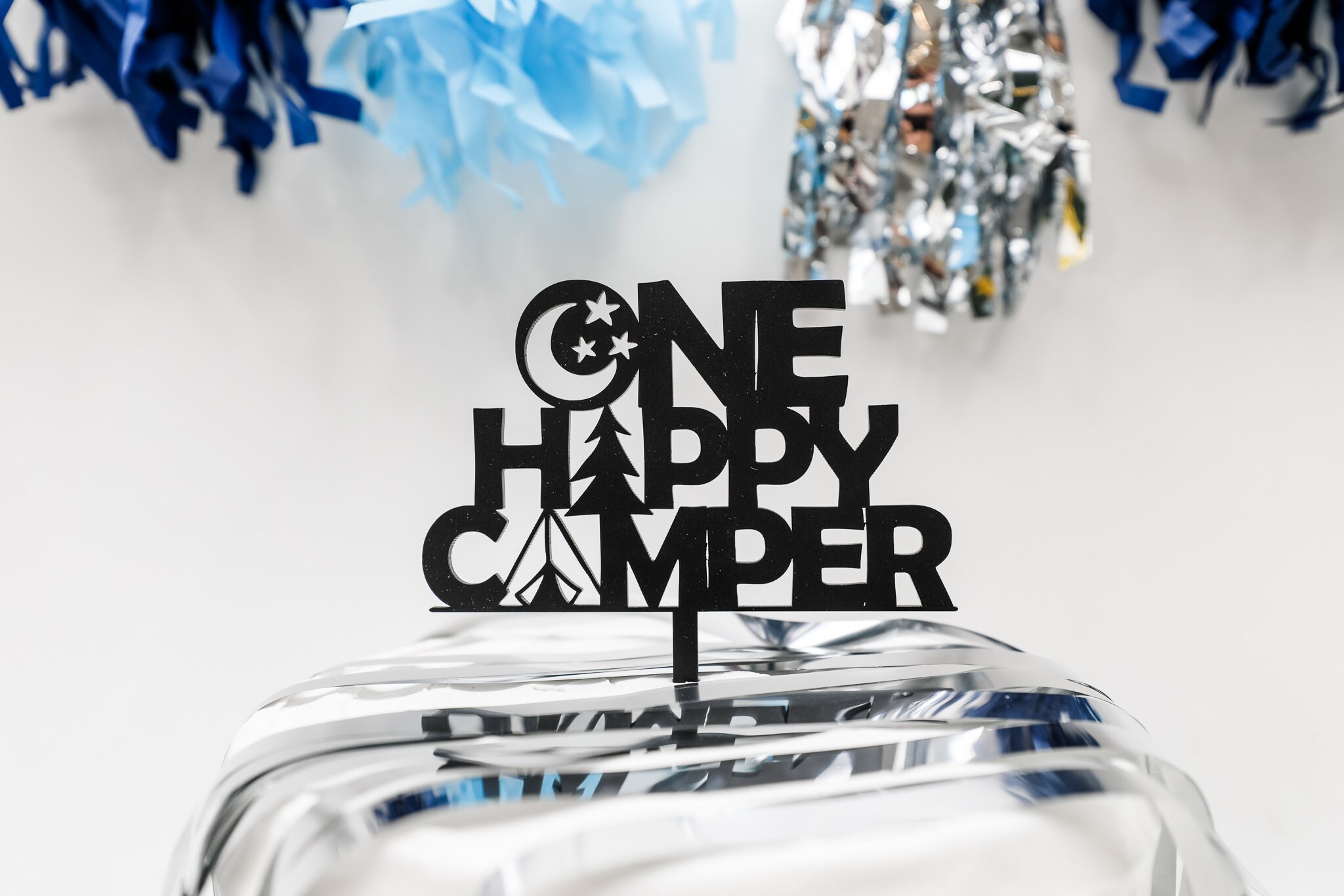 One Happy Camper Birthday Cake Topper First Birthday Cake - Etsy