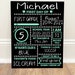 First Day or School Chalkboard Sign, Back to School Sign, Reusable ...