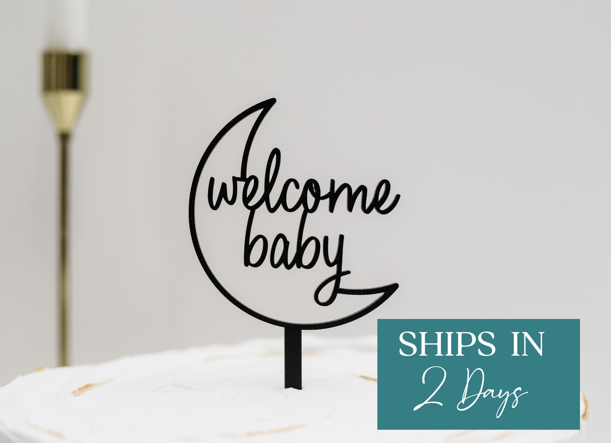 Baby Moon Cake Topper, Baby Shower Cake Topper, Baby Shower, Acrylic ...