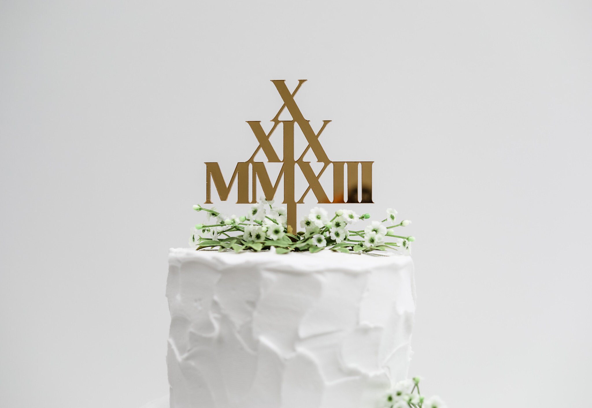 Roman Numeral Cake Topper Personalized Cake Topper Custom - Etsy