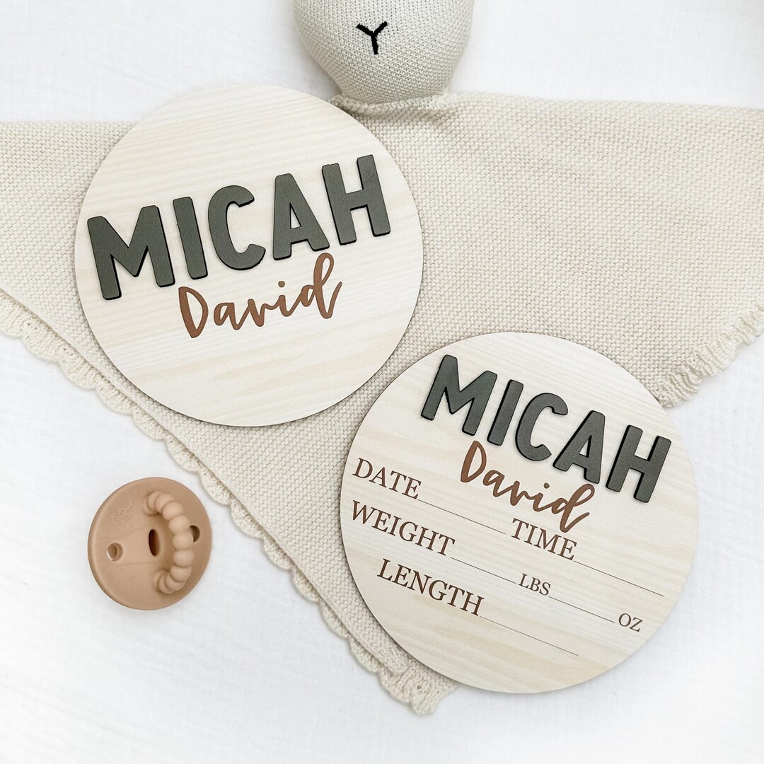Baby Name Birth Stat, Swaddle and 3D Birth Stat, Baby Name Announcement ...