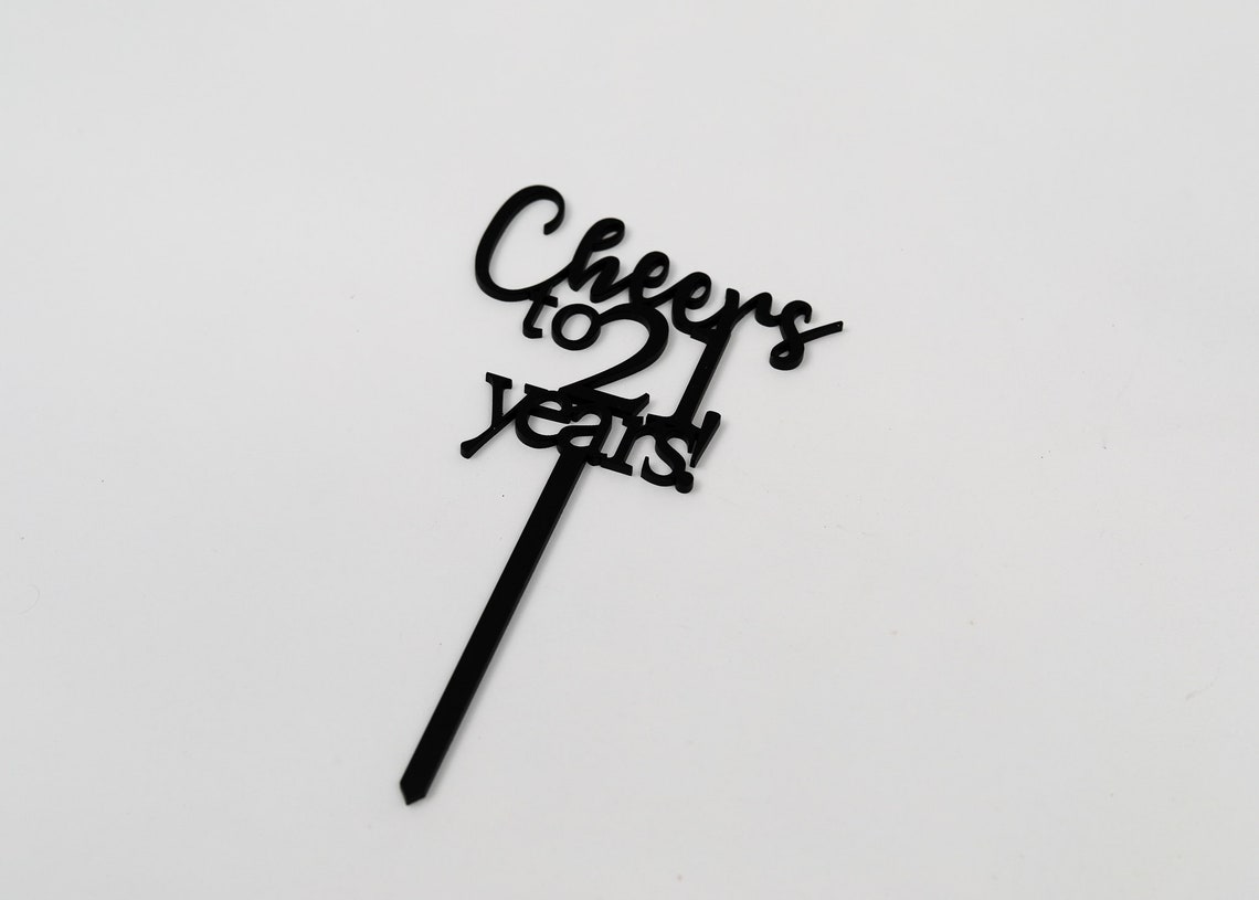 Custom Cheers Birthday Cake Topper Custom Name Cake Topper | Etsy