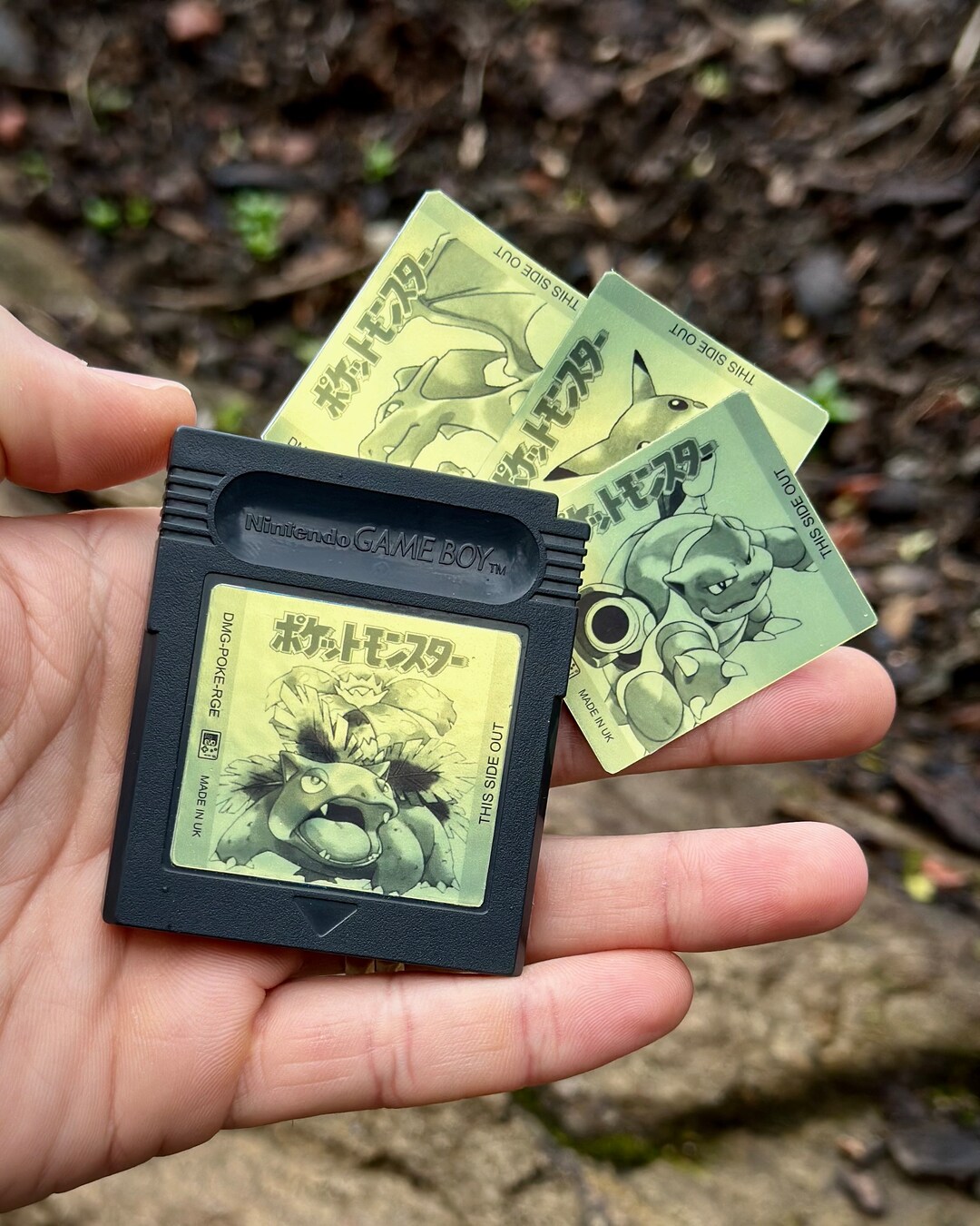 Metallic Gold Pokémon Gameboy and Gameboy Colour Games Replacement ...