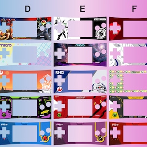 Gameboy MICRO Custom Faceplate Skin/overlay/sticker (other Parts Not ...
