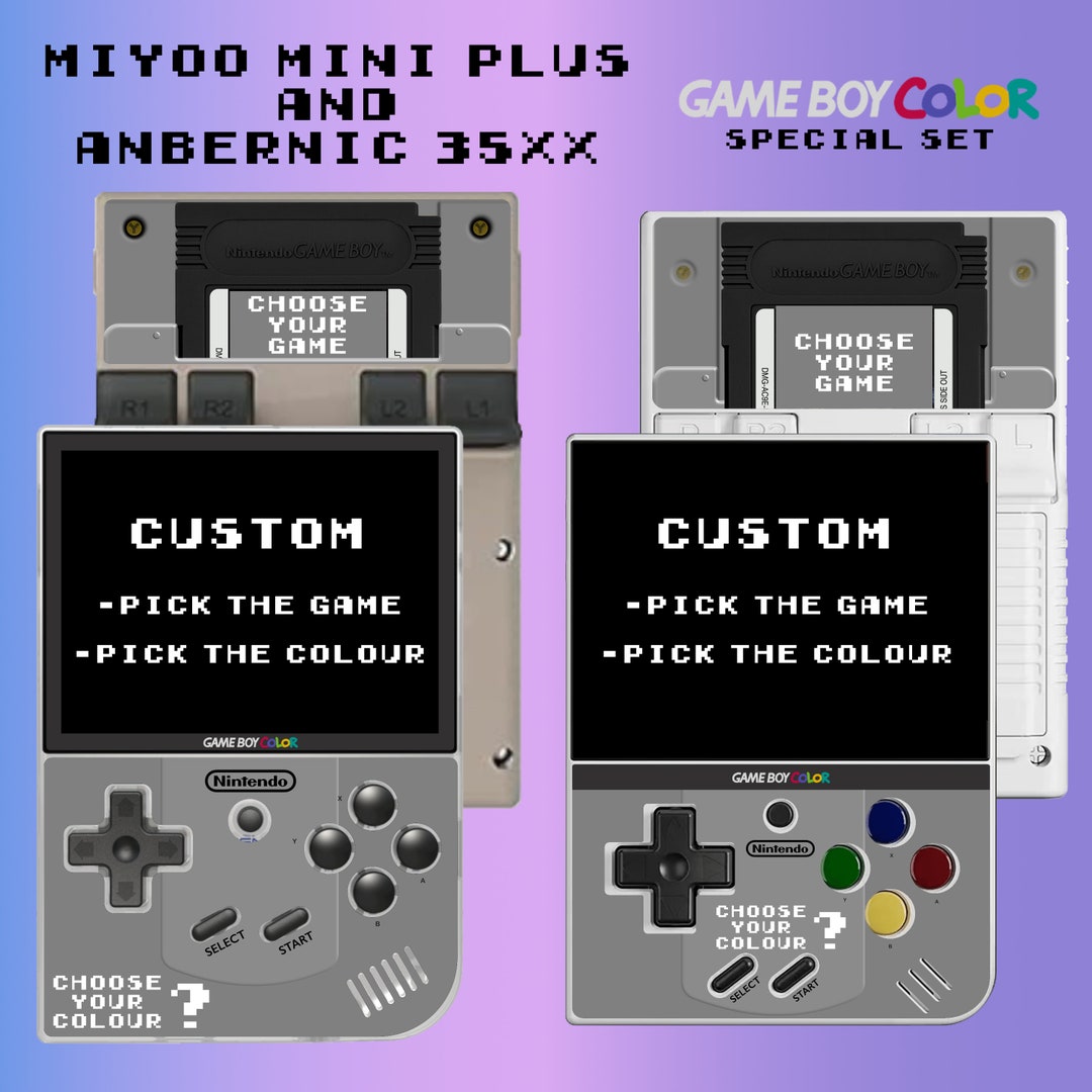 Miyoo Mini Plus & Anbernic RG35XX Custom Skin – Gameboy Color Mod - PLS ...
