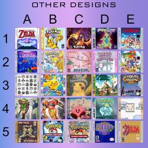 Gameboy, GBC and GBA Custom Vinyl Stickers – Replacement Labels ...