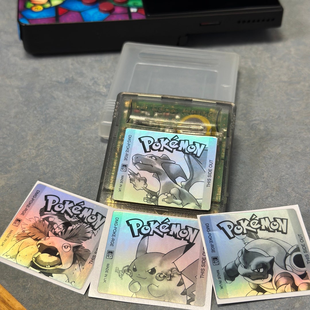 Super Holographic Pokémon Gameboy and Gameboy Colour Games Replacement ...