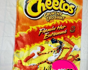 Cheese Themed Blanket Cheetos Blanket, Cheetos Lover Gift, Unique Gift ...