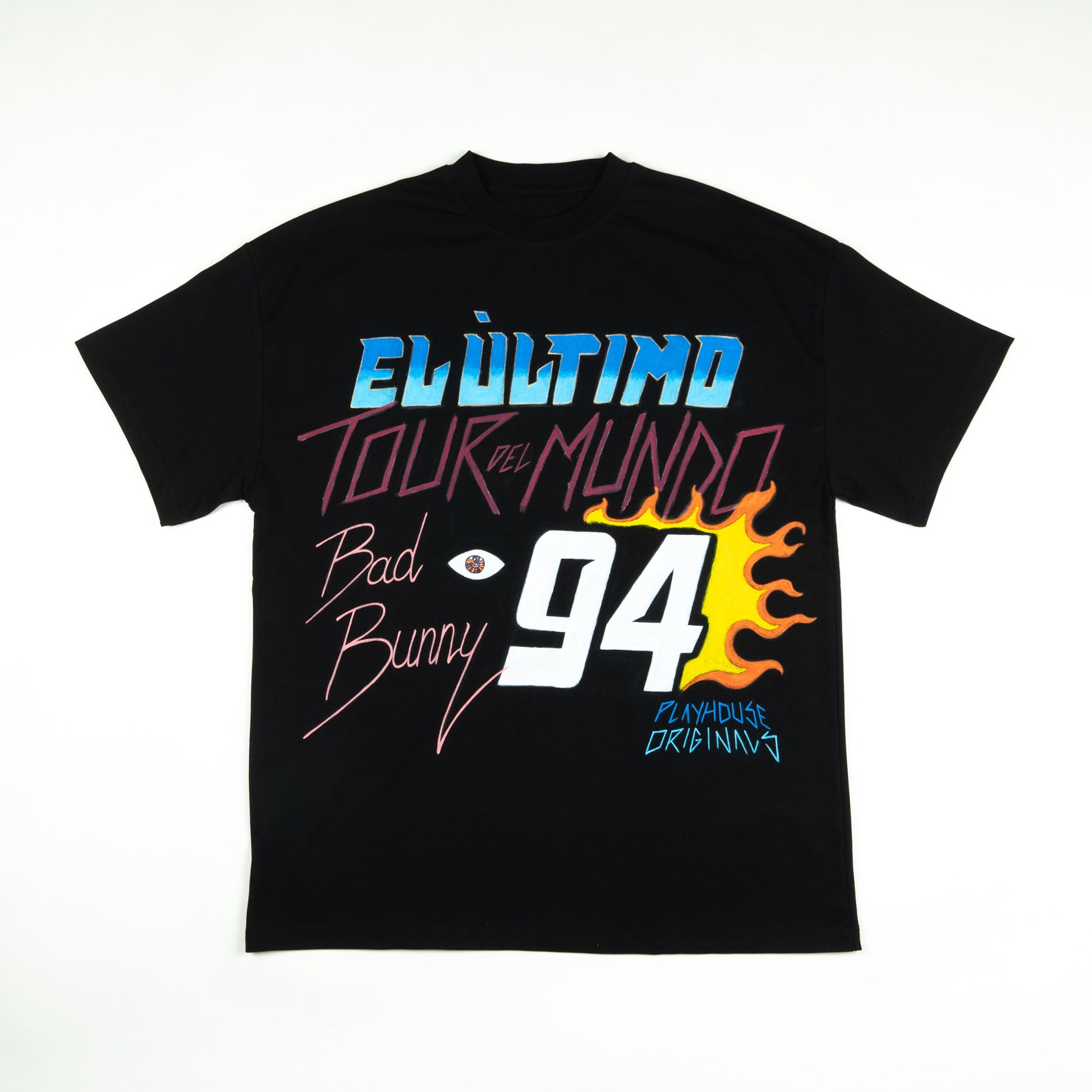 Bad Bunny | El Último Tour Del Mundo | Hand-painted | Premium Oversized ...