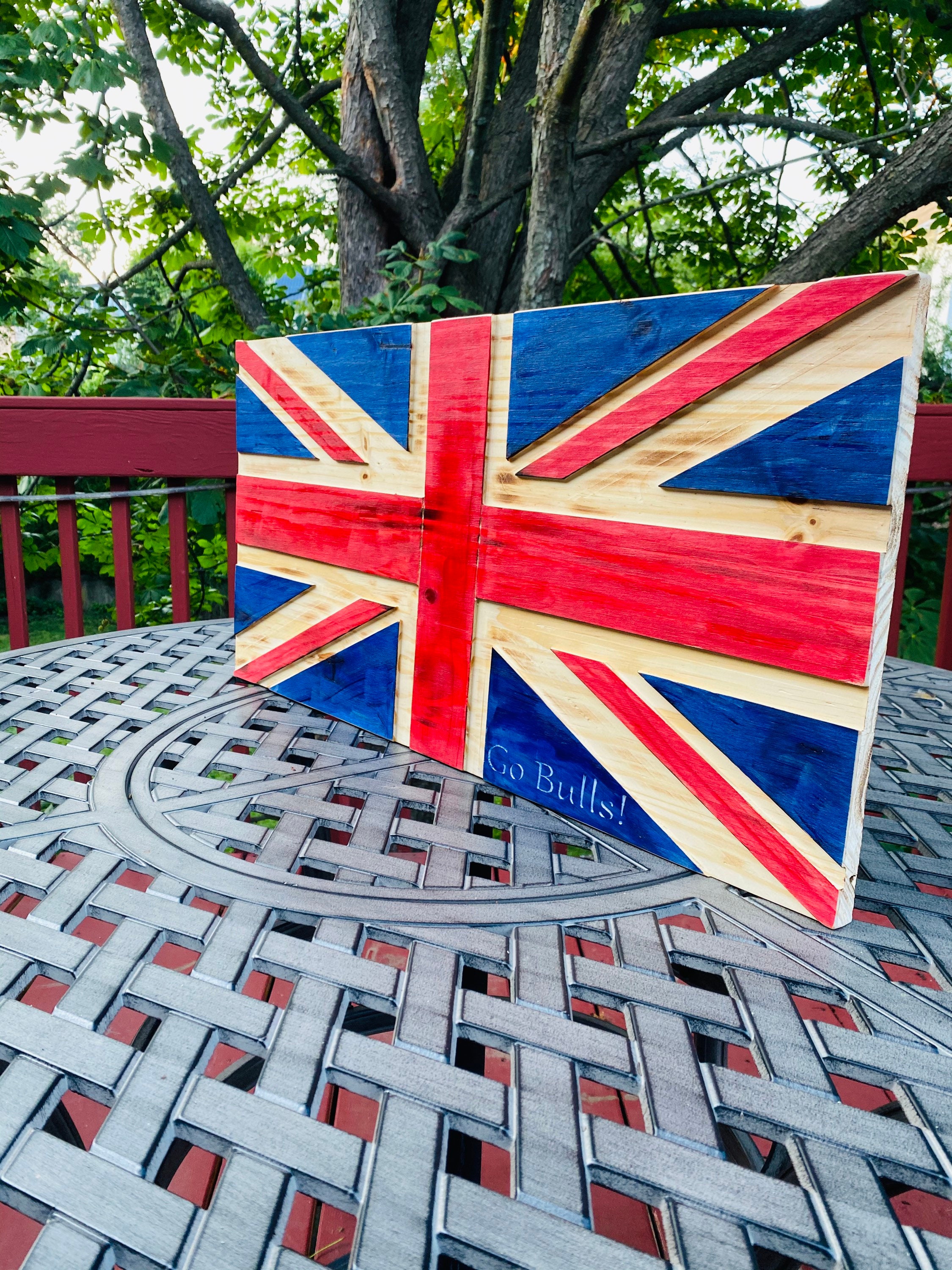 British Rustic Flag, Wood British, English Rustic Flag. 3D Wall Decor ...