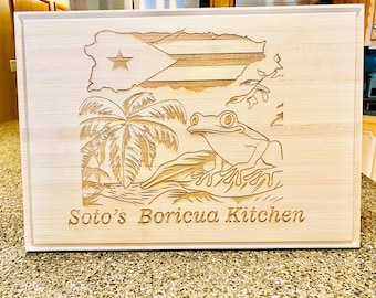 Puerto Rico Wood Clock - Etsy