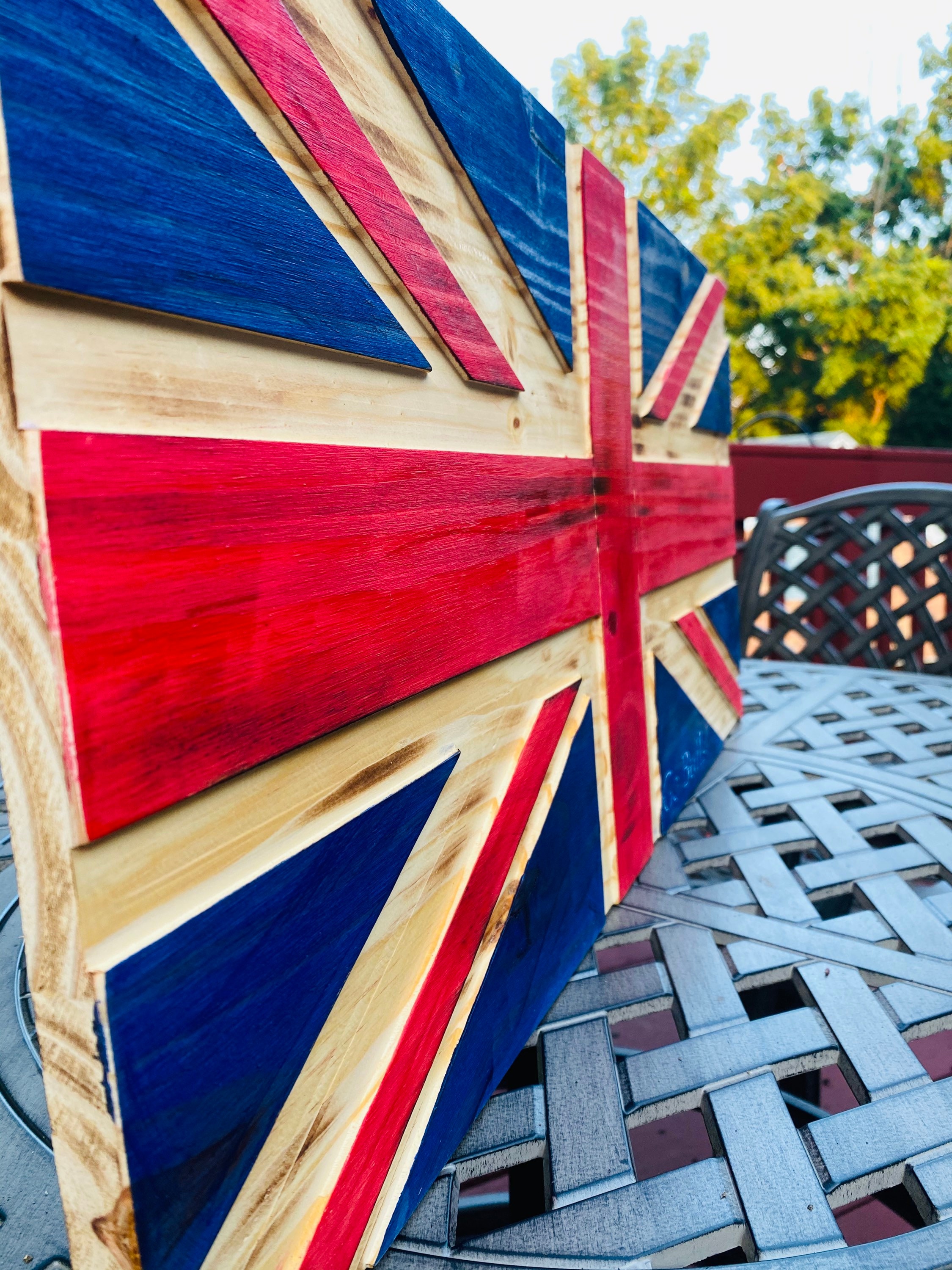 British Rustic Flag, Wood British, English Rustic Flag. 3D Wall Decor ...