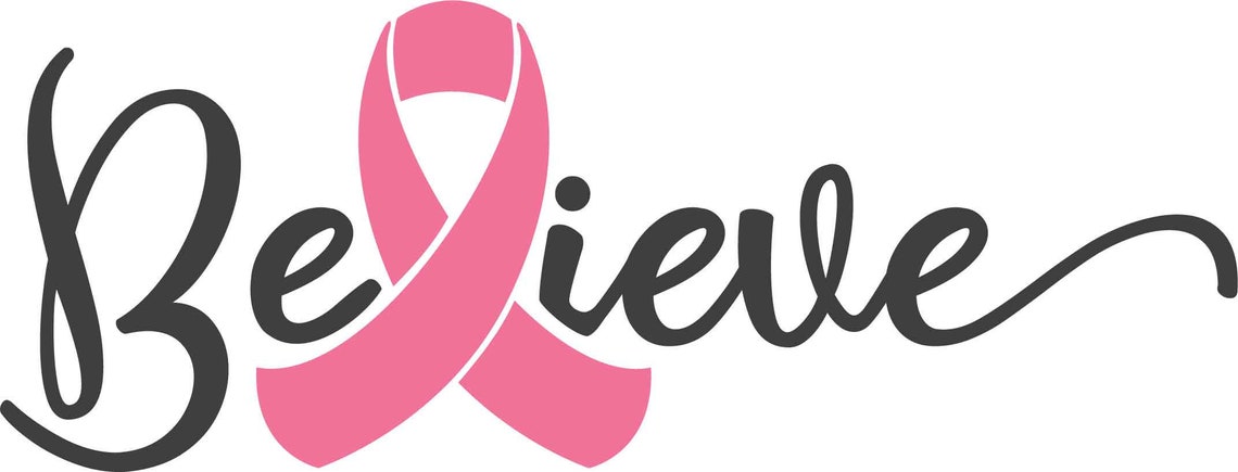 Breast Cancer Believe Ribbon - Etsy