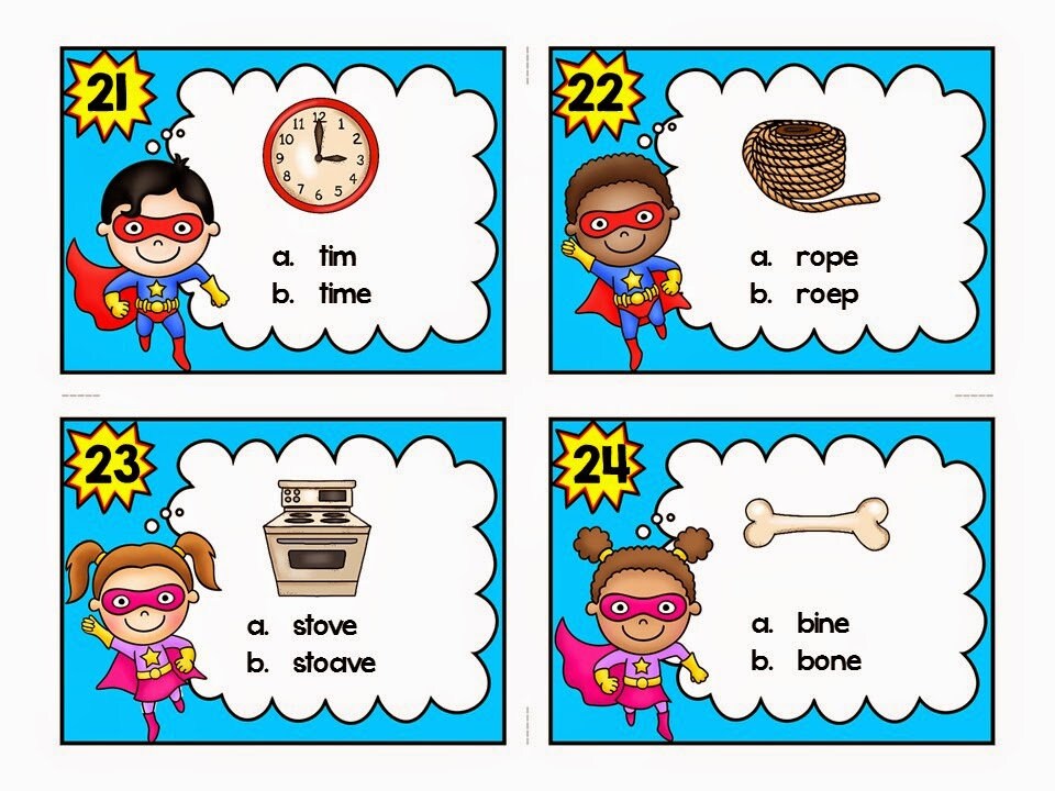 Silent E for Grades One and Kindergarten.phonics Word Study Resource ...