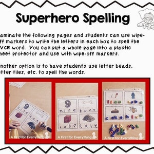 Silent E for Grades One and Kindergarten.phonics Word Study Resource ...
