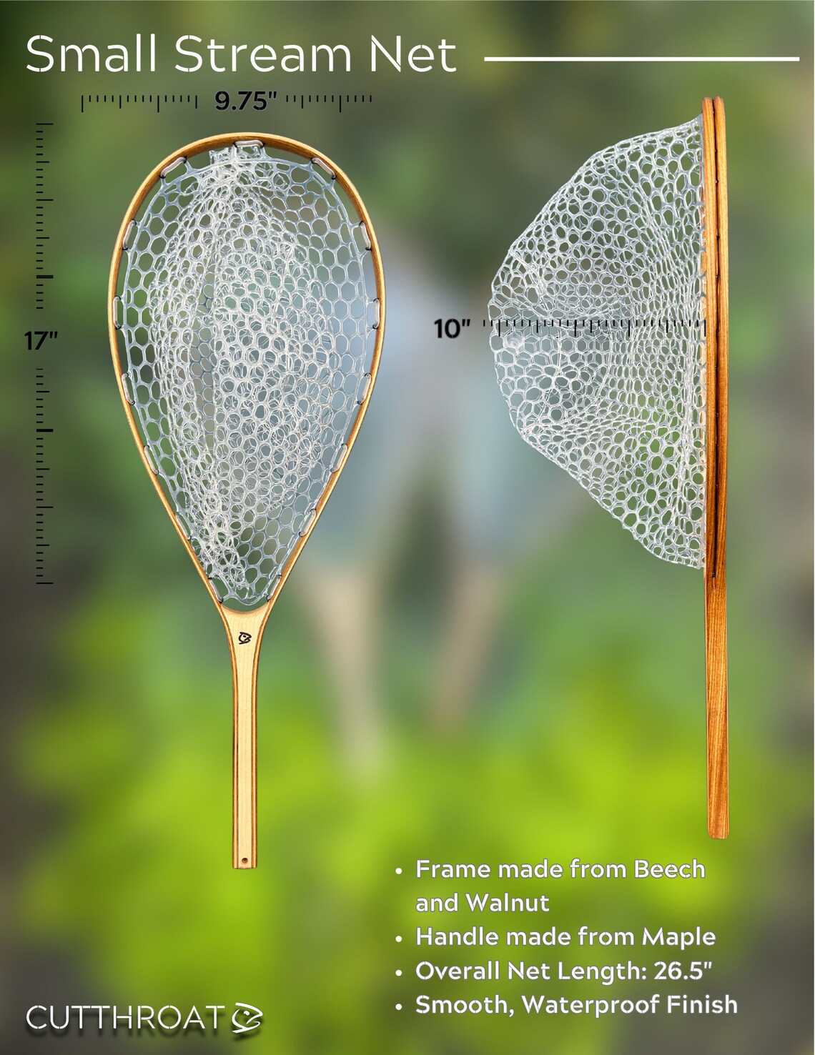 Wood Fishing Net With Customization Options - Fly Fishing - Etsy