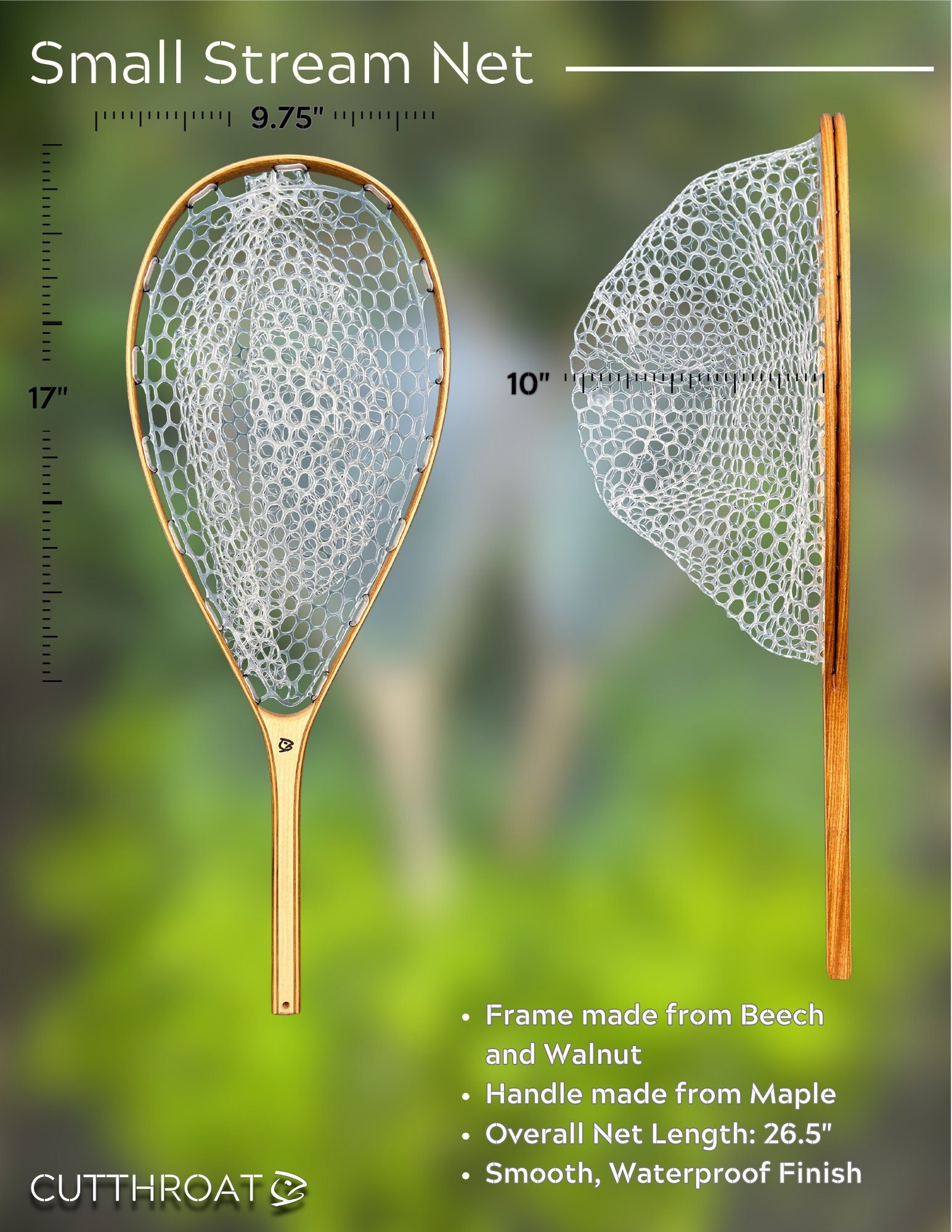 Wood Fishing Net With Customization Options - Fly Fishing - Etsy