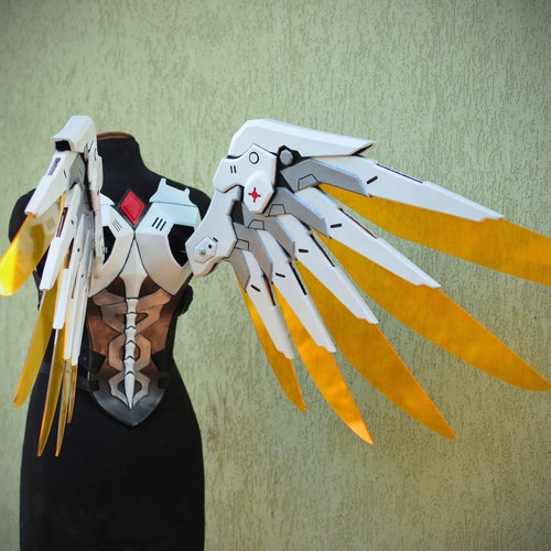 Atlantic Mercy Wings From Overwatch Blueprint Download - Etsy