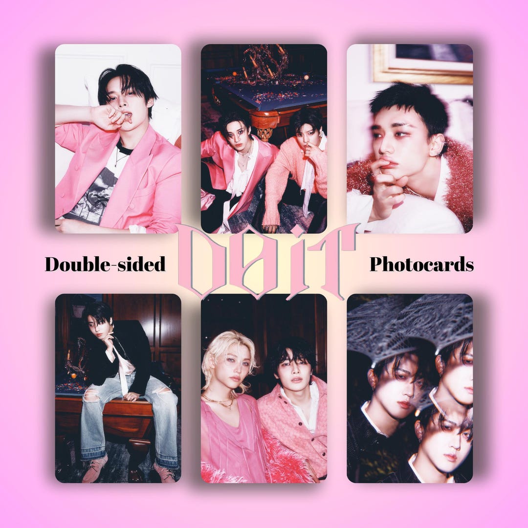 Stray Kids - Pink DO IT Era Fan-made Double-sided Photocards - Etsy