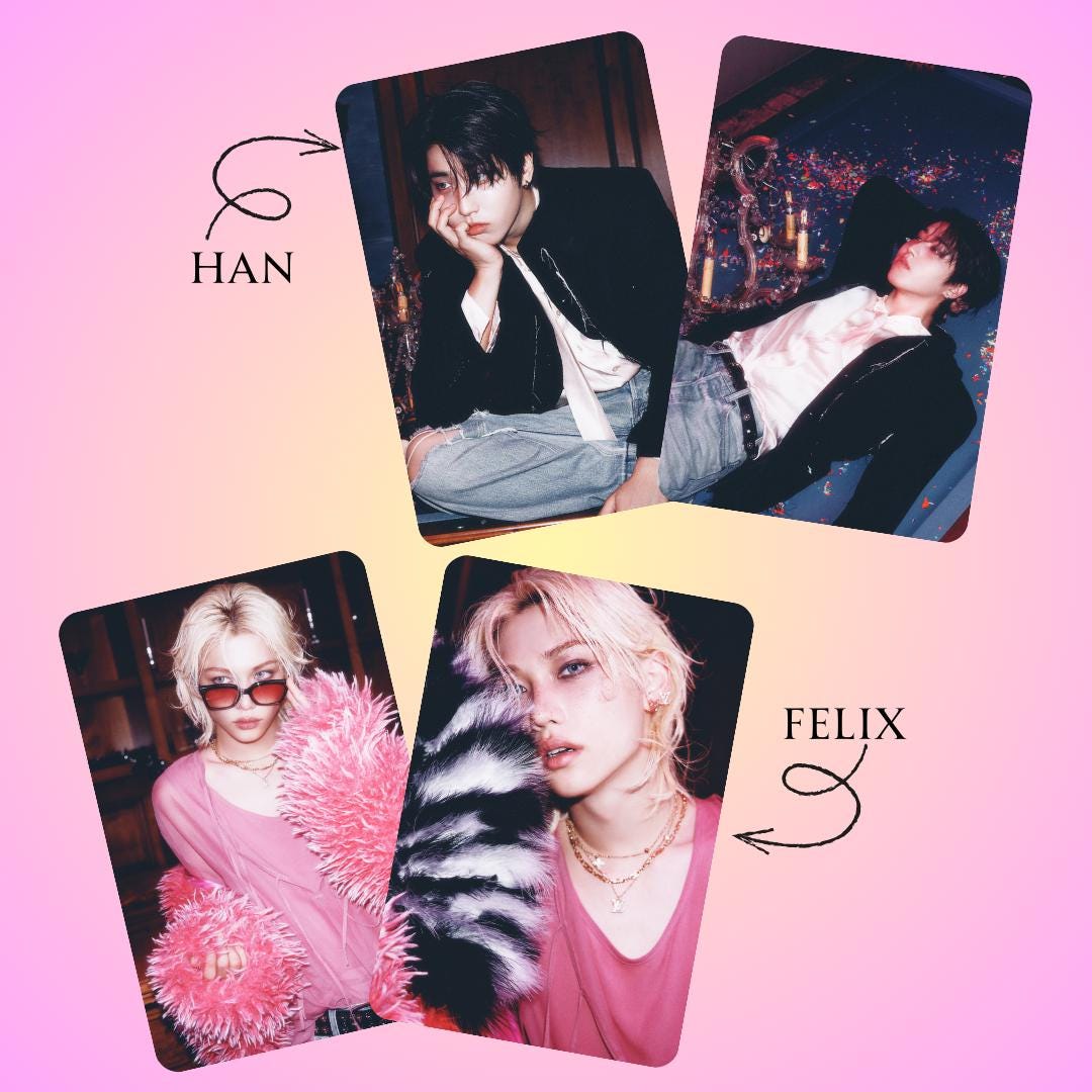 Stray Kids - Pink DO IT Era Fan-made Double-sided Photocards - Etsy