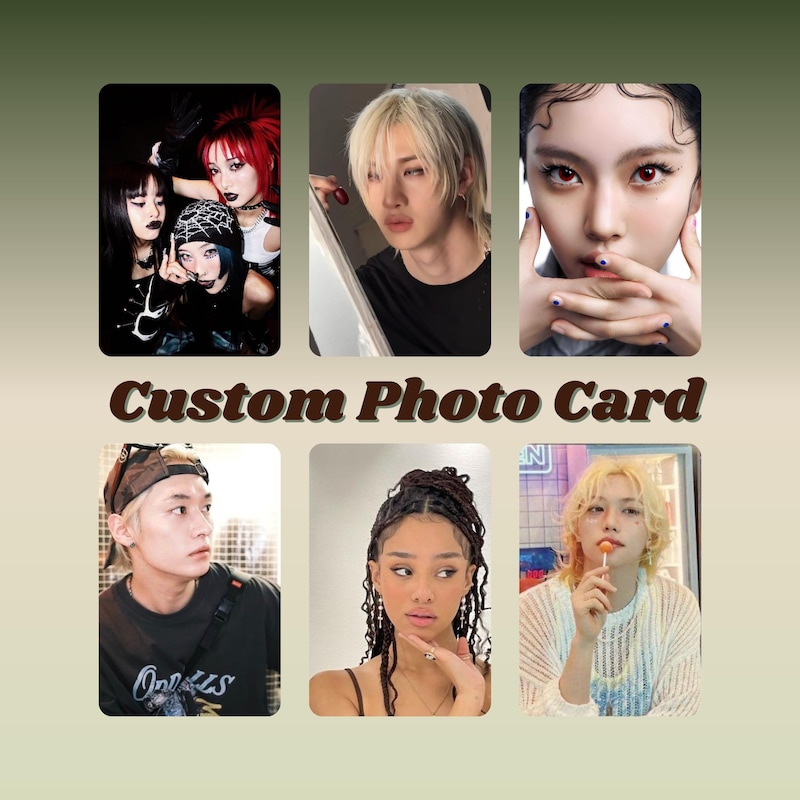 Custom Kpop Photocard - Etsy
