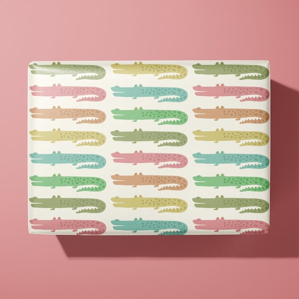 Crocodile Wrapping Paper - Etsy