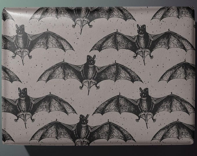Goth Bats Wrapping Paper | Vampire Bats Wrapping Paper | Gothic Gift ...