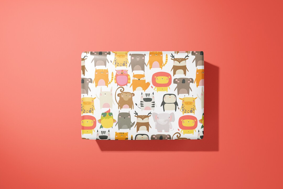 Funky Animals Wrapping Paper / Gift Wrap | for Birthdays and Other ...
