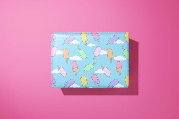Ice Lolly / Popsicle Wrapping Paper / Gift Wrap for - Etsy