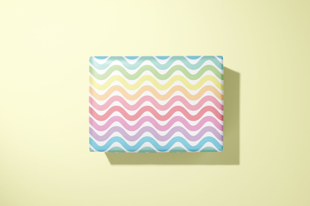 Rainbow Lines Wrapping Paper - Summery - Gift Wrap - Ideal Gift - Etsy