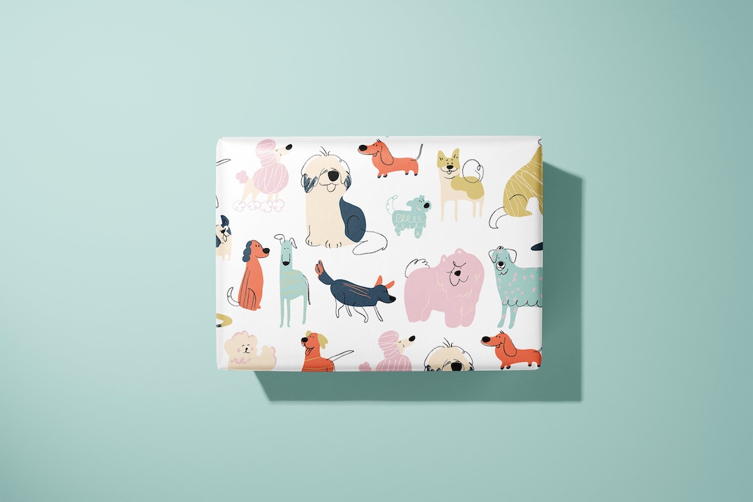 Doggy Wrapping Paper / Gift Wrap | Pet Gifts - Birthday - Ideal Gift - Etsy