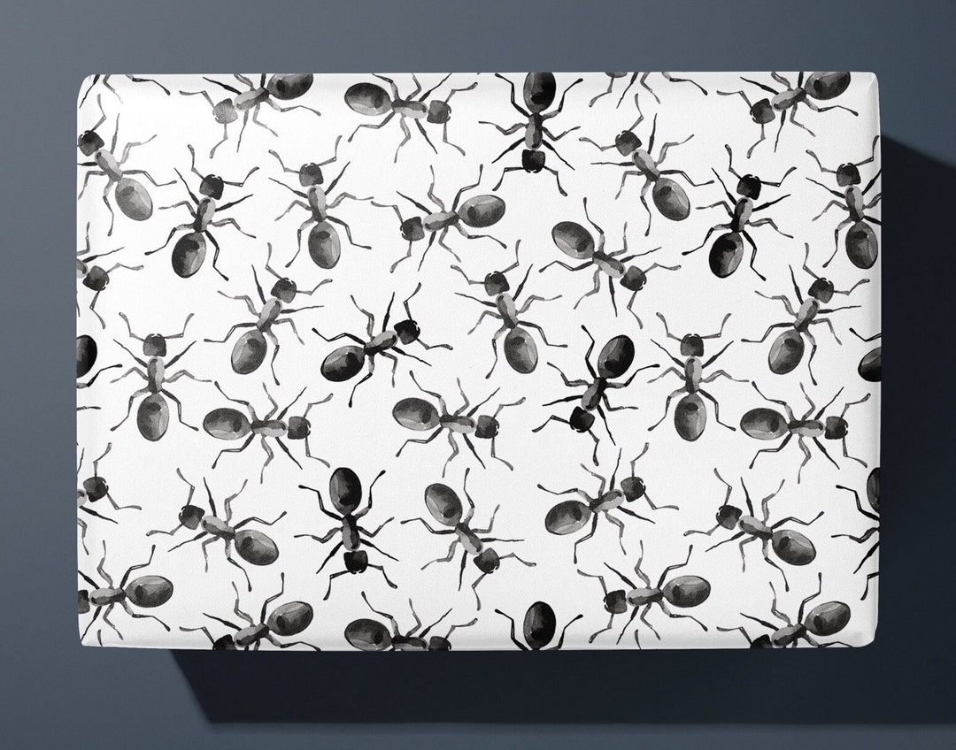 Ant Wrapping Paper for Nature Lovers- Hand Illustrated - Gift Wrap ...