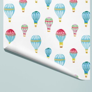 Hot Air Balloon Wrapping Paper / Gift Wrap | Printed to Order - Ideal ...