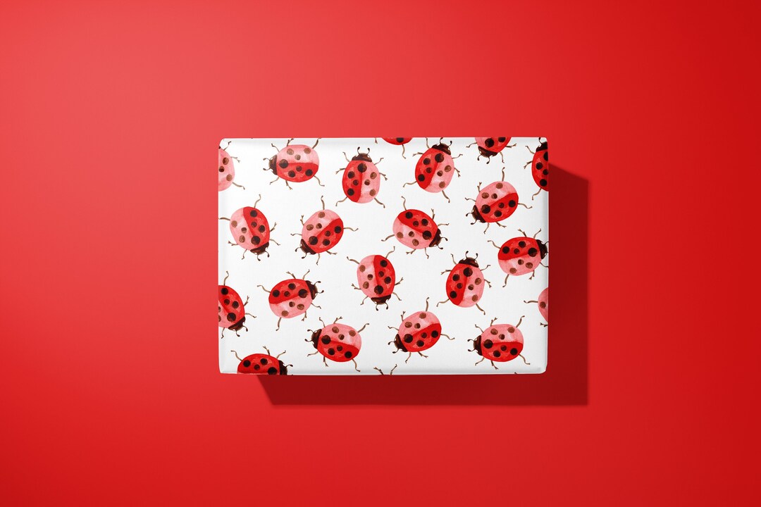 Ladybird / Ladybug Wrapping Paper - Hand Illustrated - Gift Wrap ...