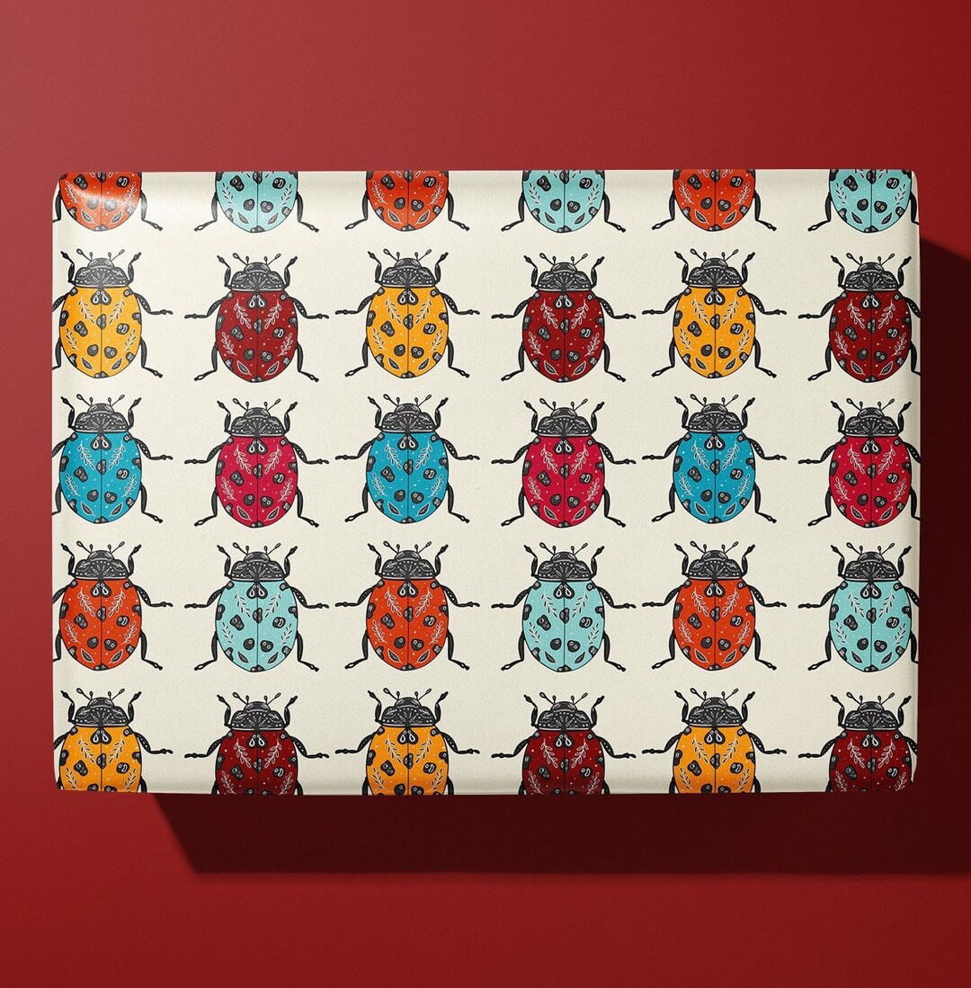 Beetle Wrapping Paper Ladybird / Ladybug Hand-illustrated Gift Wrap in ...