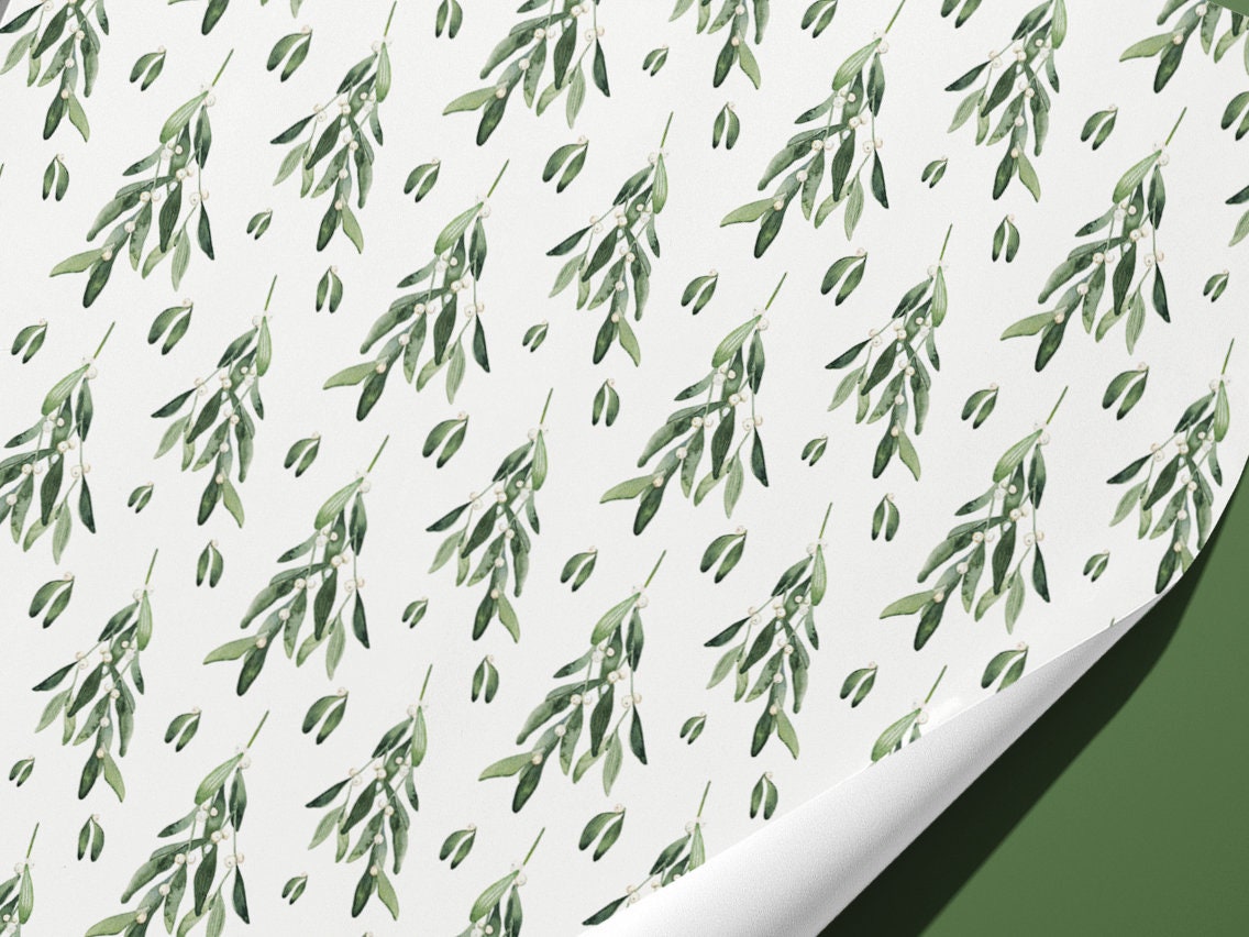 Mistletoe Wrapping Paper sold by Executor_Nancie | SKU 4577695 ...