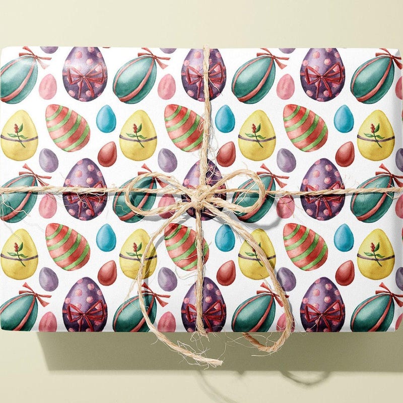 Easter Wrapping Paper Roll - Etsy UK