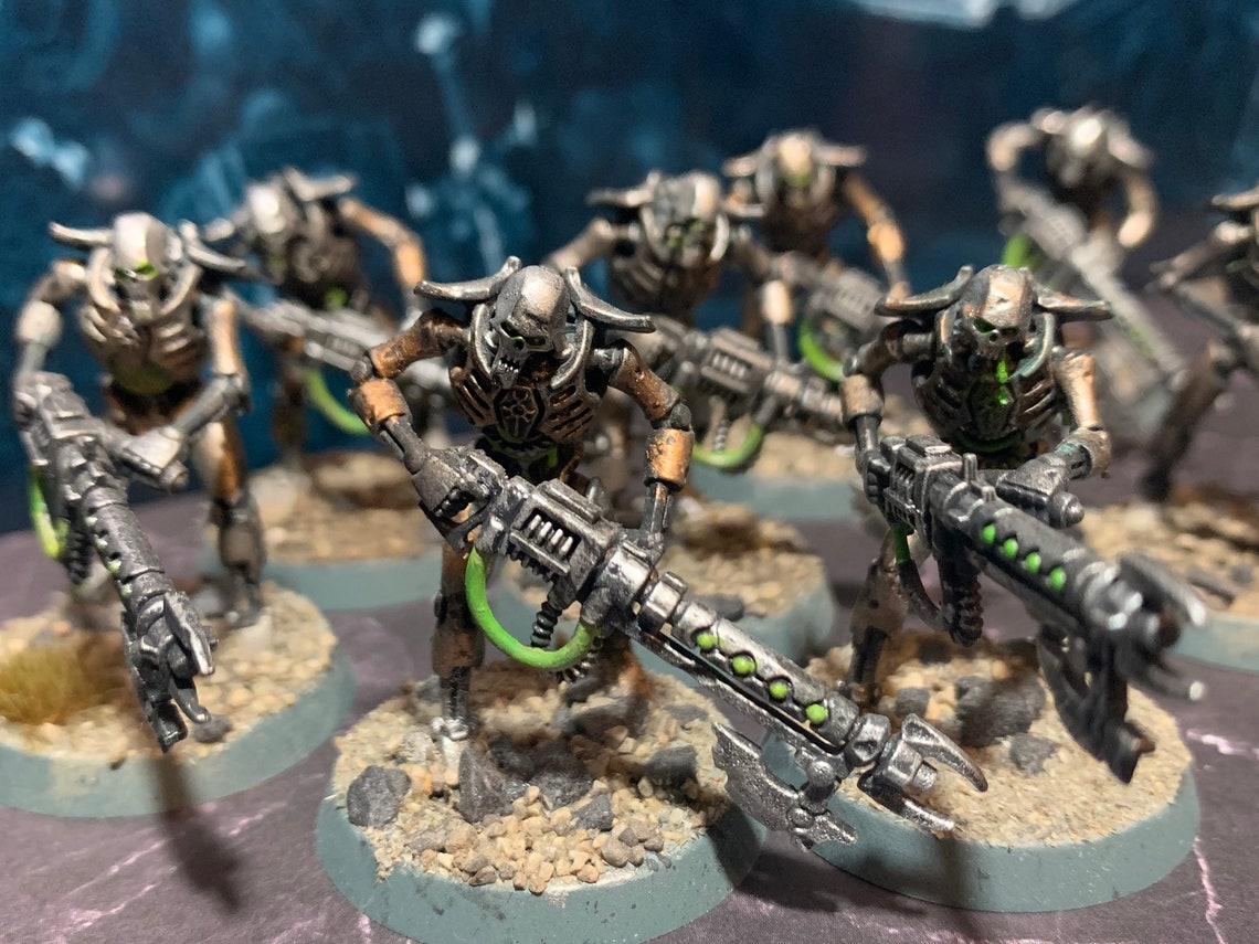 WH40K Warhammer 40k Necron Warriors Gauss Flayers Set of 10 - Etsy ...